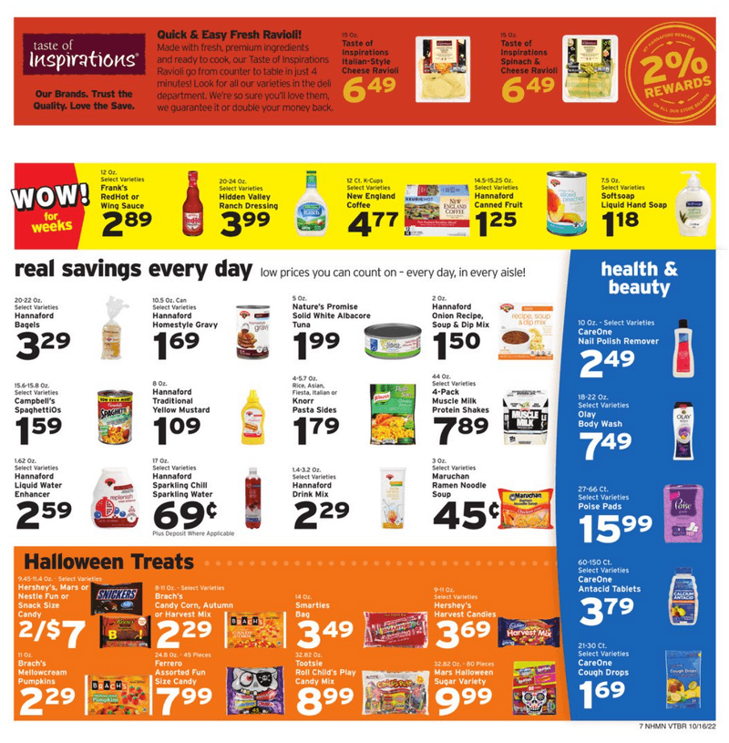 Hannaford Weekly Ad Oct 16 – Oct 22, 2022