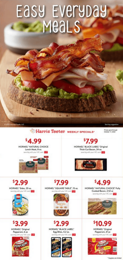 Harris Teeter Weekly Ad Oct 05 – Oct 11, 2022