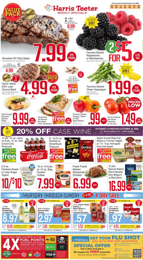 Harris Teeter Weekly Ad Oct 12 – Oct 18, 2022
