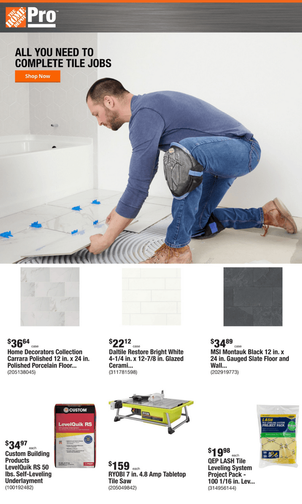 Home Depot Pro Weekly Ad Oct 03 – Oct 10, 2022
