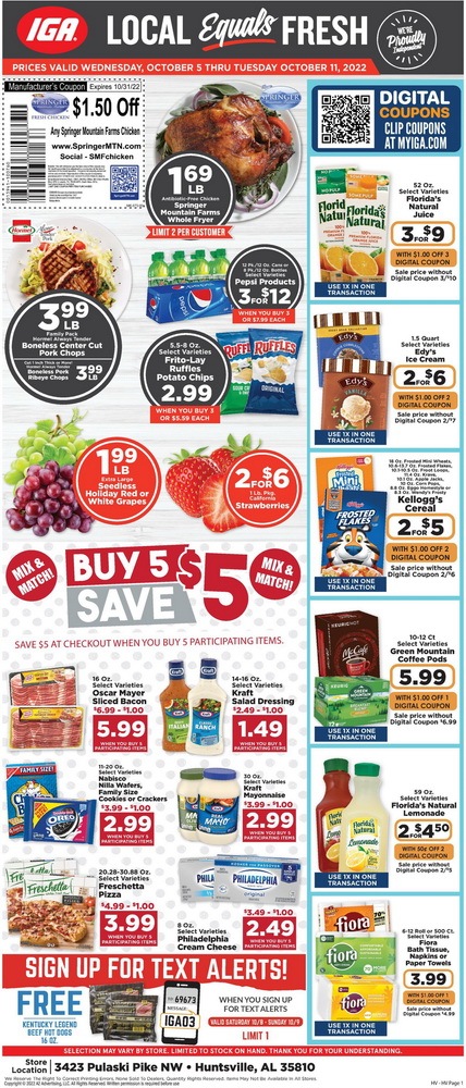 IGA Weekly Ad Oct 05- Oct 11, 2022