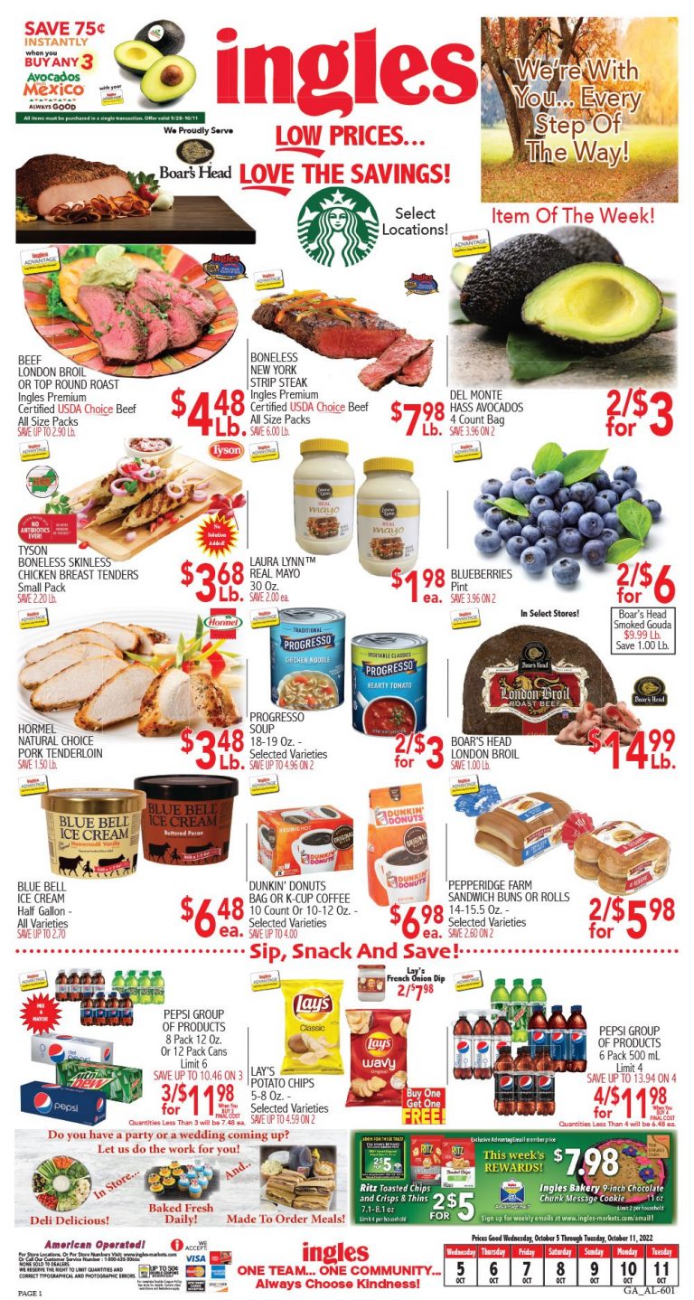 Ingles Weekly Ad Oct 05 – Oct 11, 2022
