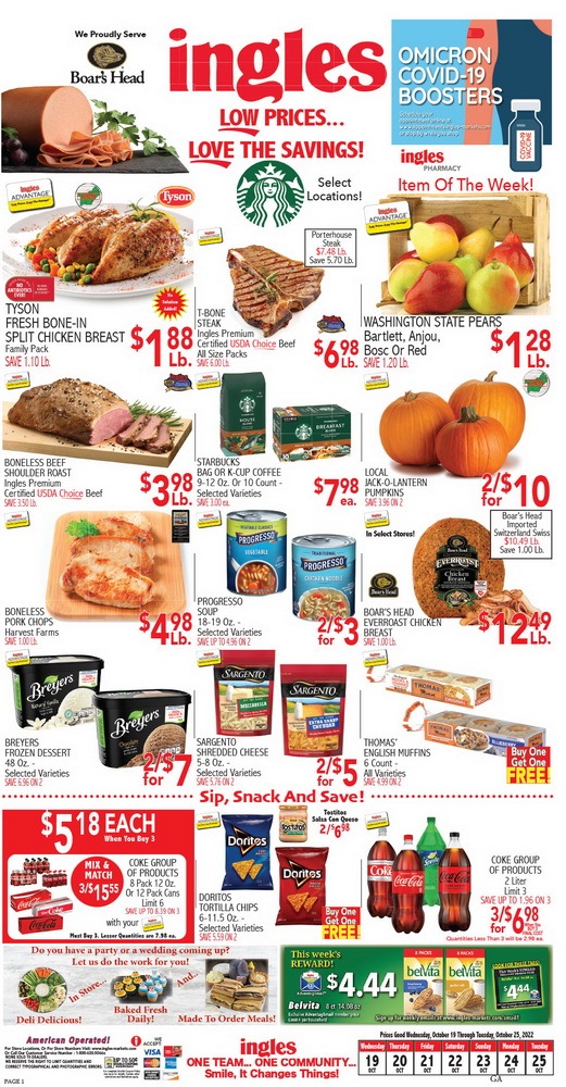 Ingles Weekly Ad Oct 19 – Oct 25, 2022