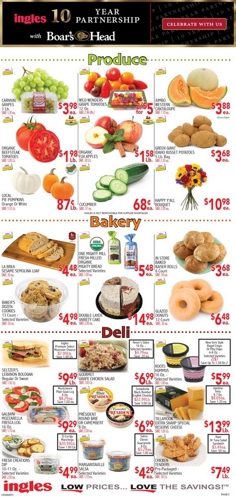 Ingles Weekly Ad Oct 19 – Oct 25, 2022