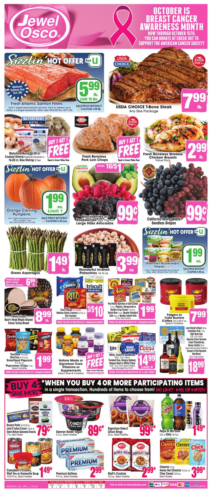 Jewel Osco Weekly Ad Oct 05 – Oct 11, 2022
