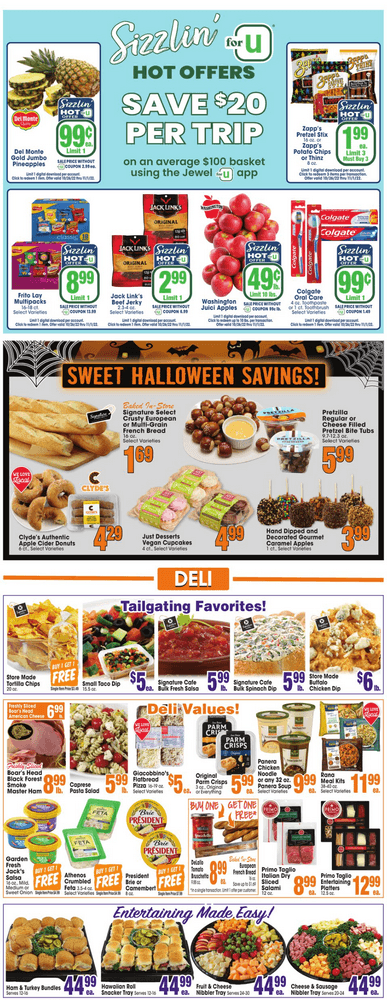 Jewel Osco Weekly Ad Oct 26 – Nov 01, 2022 (Halloween Promotion Included)