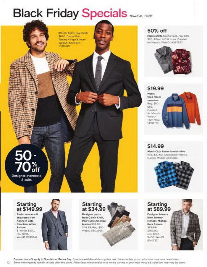 Macy's Black Friday Flyer Sales Oct 25 – Nov 26, 2022