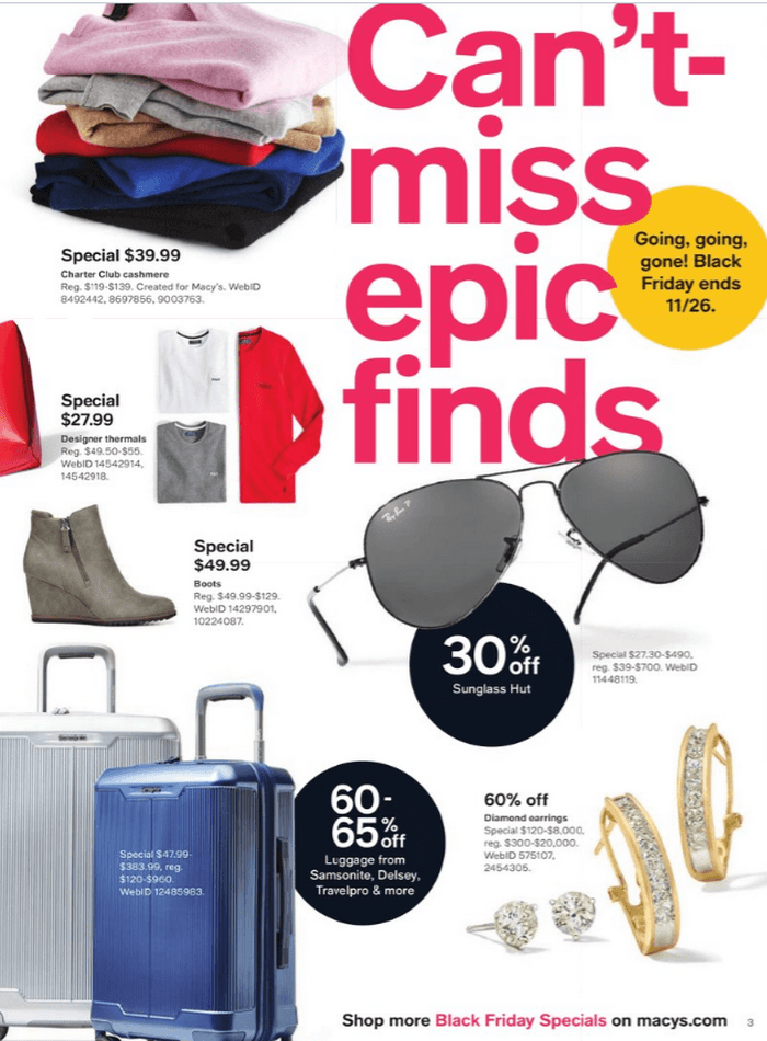 Macy's Black Friday Flyer Sales Oct 25 – Nov 26, 2022
