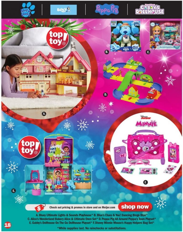 Meijer Holiday Toy Sale Oct 30 – Dec 24, 2022