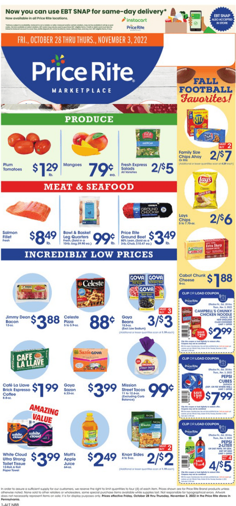 Price Rite Weekly Flyer Oct 28 – Nov 03, 2022