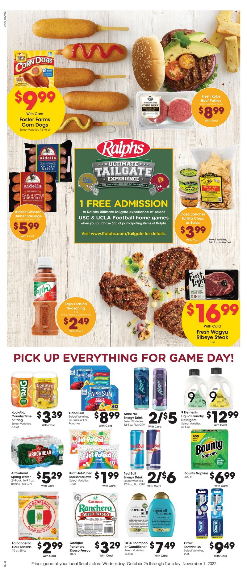 Ralphs Weekly Ad Oct 26 – Nov 01, 2022