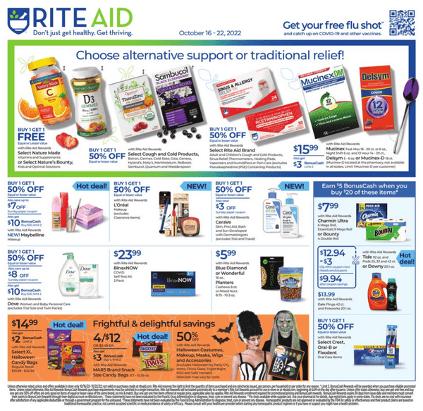 Rite Aid Weekly Ad Oct 16 – Oct 22, 2022 (Halloween Promotion Included)