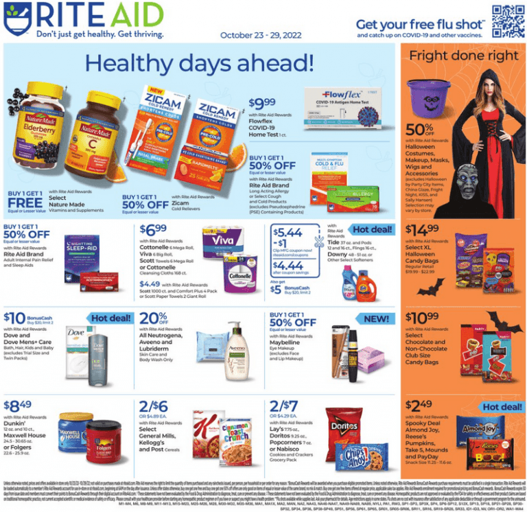 Rite Aid Weekly Ad Oct 23 – Oct 29, 2022 (Halloween Promotion Included)