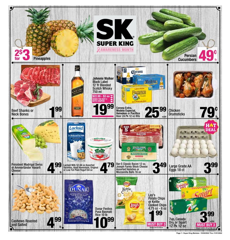 Super King Weekly Ad Oct 26 – Nov 01, 2022