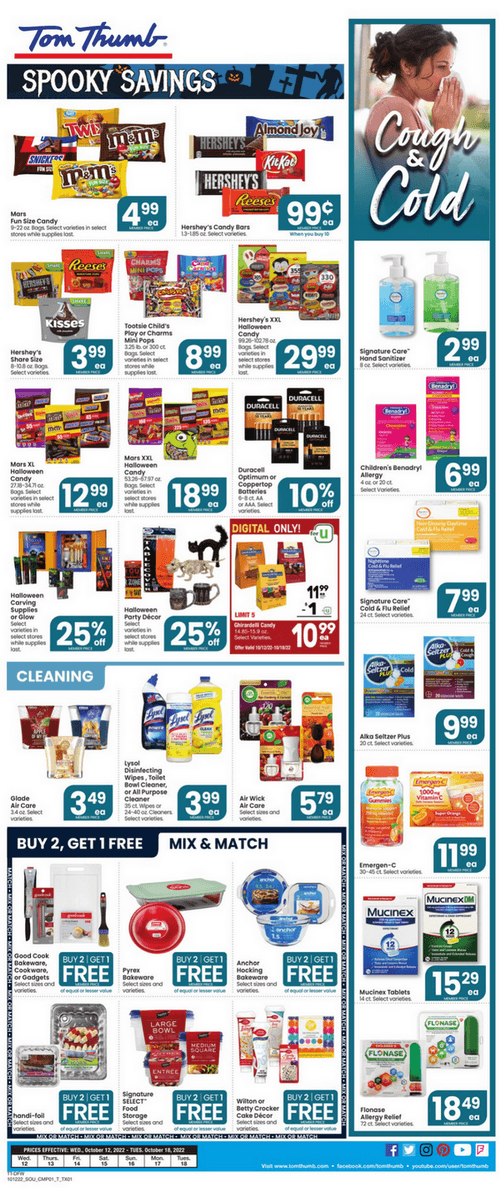 Tom Thumb Weekly Ad Oct 12 – Oct 18, 2022