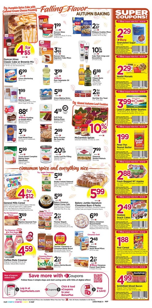 Tops Weekly Ad Oct 02– Oct 08, 2022
