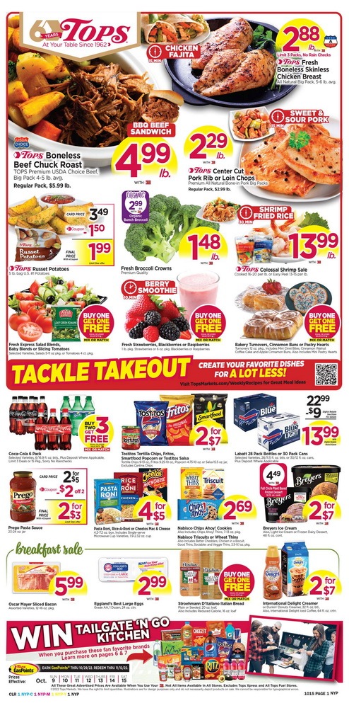 Tops Weekly Ad Oct 09 – Oct 15, 2022