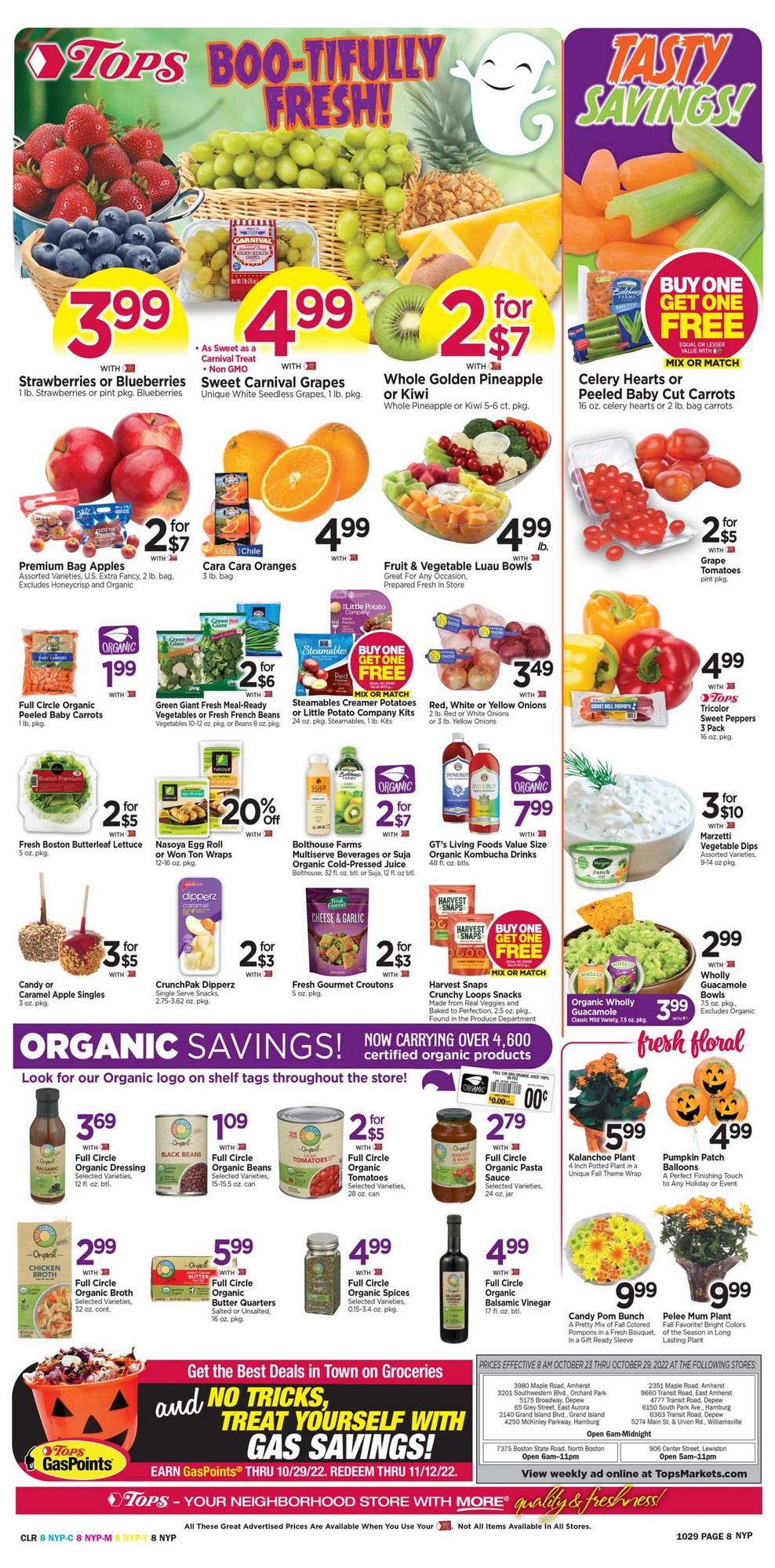 Tops Weekly Ad Oct 23– Oct 29, 2022 (Halloween Promotion Included)