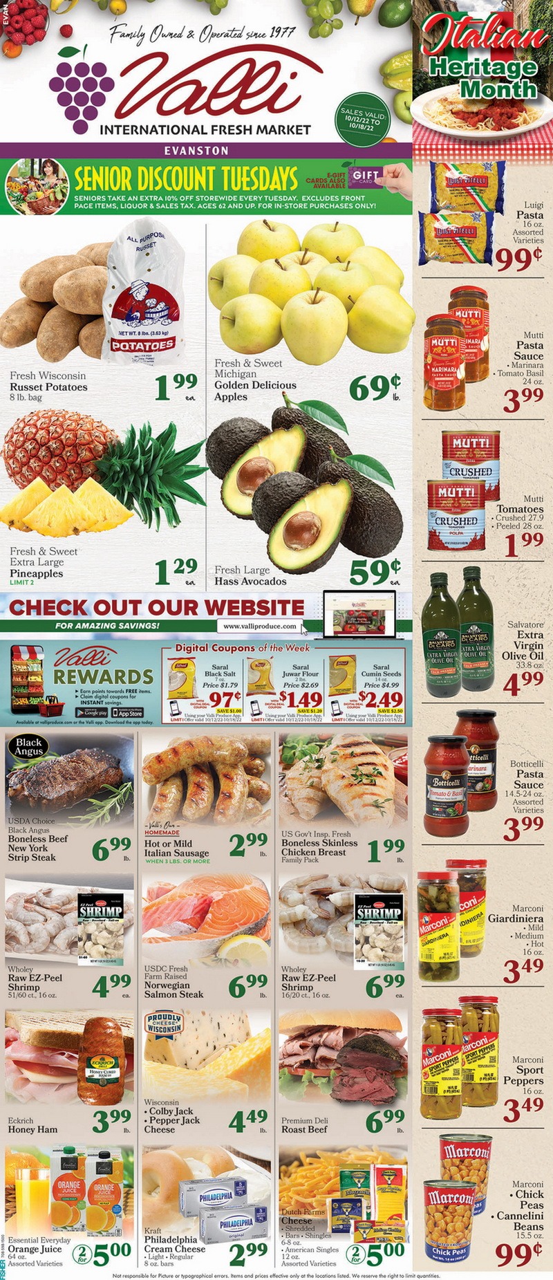 Valli Produce Weekly Ad Oct 12 – Oct 18, 2022