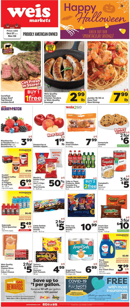 Weis Markets Weekly Flyer Oct 27 – Nov 02, 2022 (Halloween Promotion ...