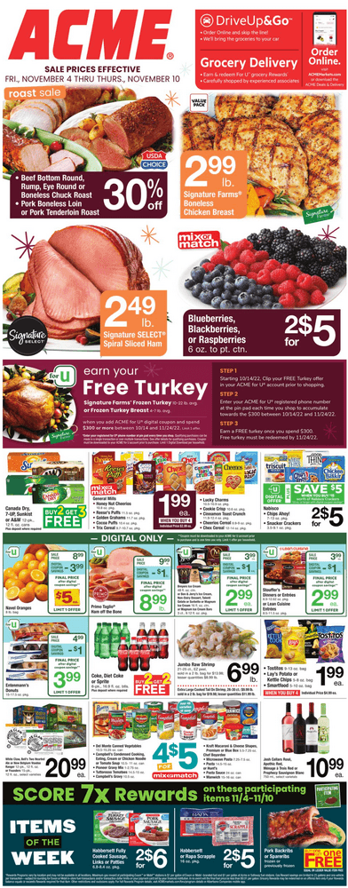 ACME Weekly Ad Nov 04 – Nov 10, 2022