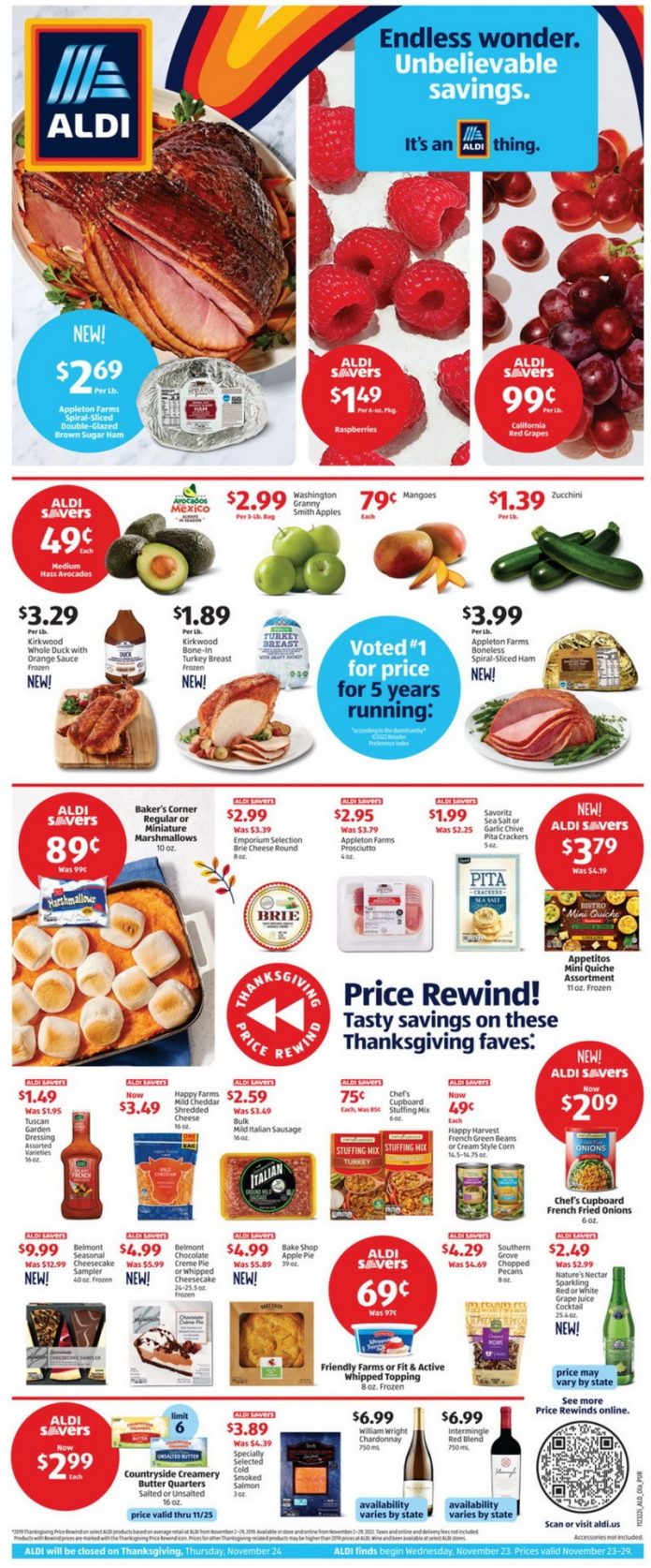 ALDI Weekly Ad Nov 23 – Nov 29, 2022