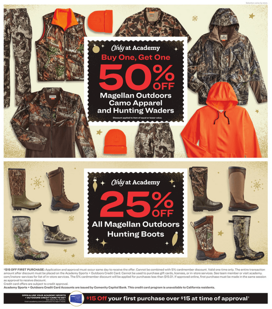 Academy Sports + Outdoors Outdoor Ad Nov 20 – Nov 26, 2022 (Black Friday Promotion Included)