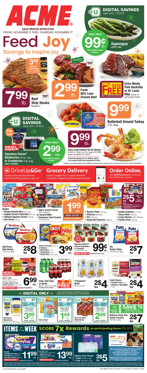 ACME Weekly Ad Nov 11 – Nov 17, 2022