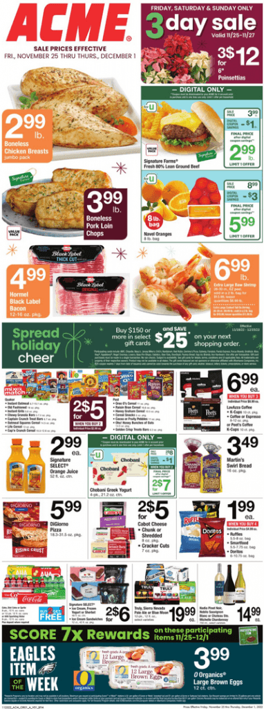 ACME Weekly Flyer Nov 25 – Dec 01, 2022