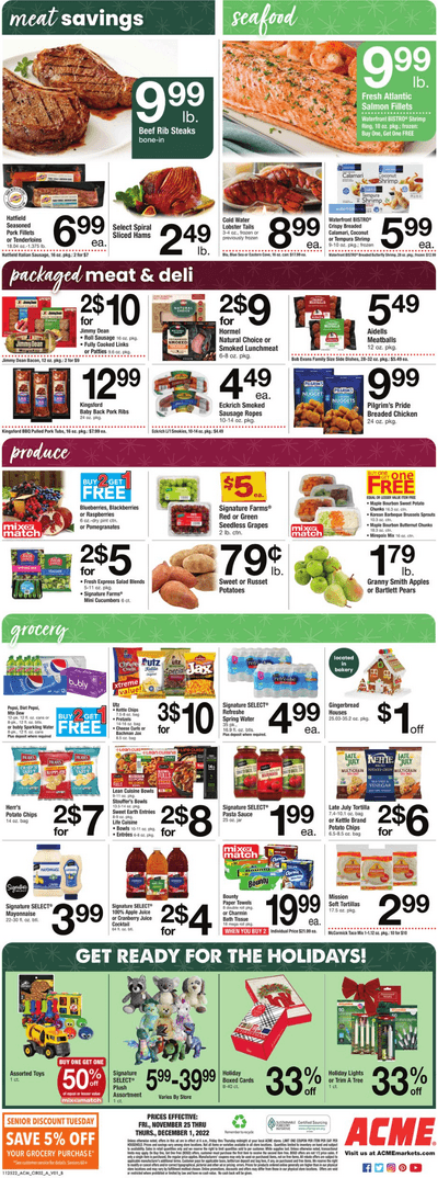 ACME Weekly Flyer Nov 25 – Dec 01, 2022