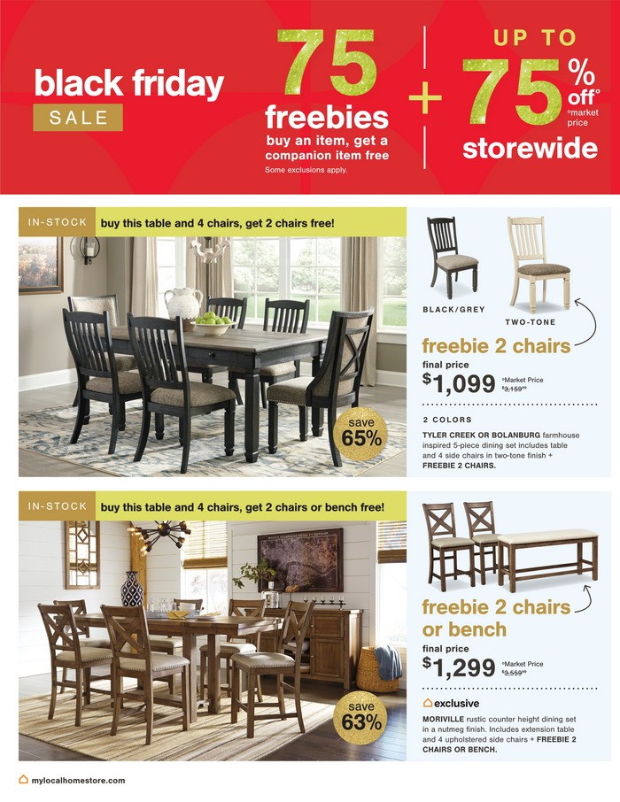 Ashley Furniture HomeStore Black Friday Promotion Flyer Sale Nov 16 ...