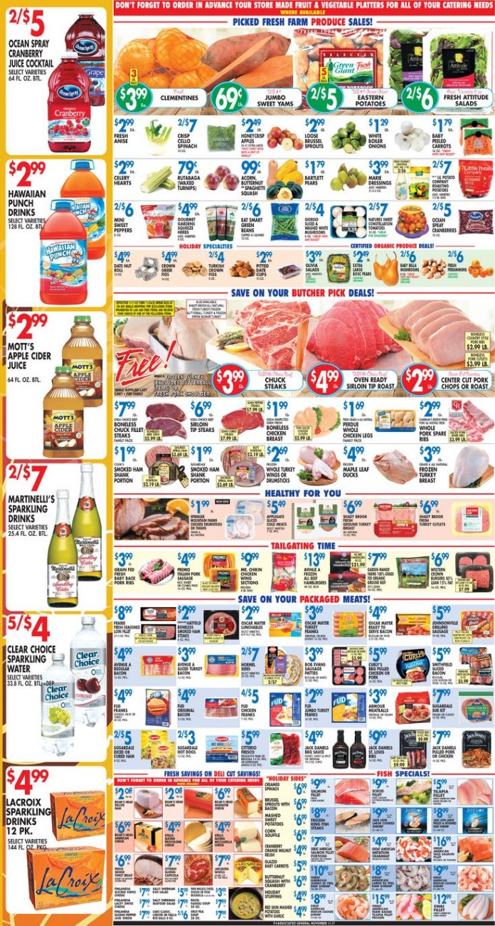 Associated Supermarkets Weekly Ad Nov 11 – Nov 17, 2022 (Thanksgiving ...