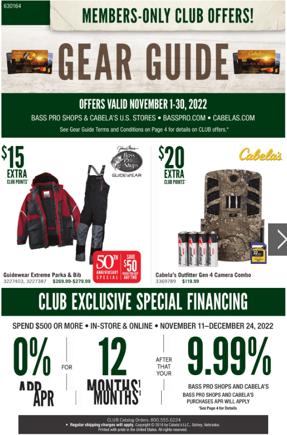 Bass Pro Shops November Gear Guide Nov 01 – Nov 30, 2022