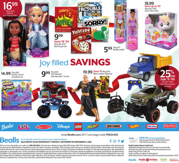 Bealls Weekly Ad Nov 30 – Dec 06, 2022