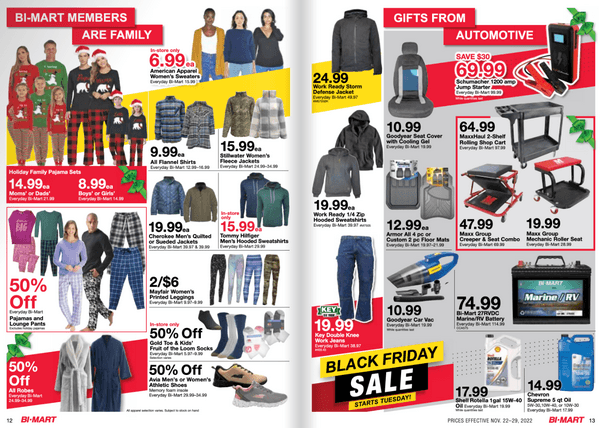 Bi-Mart Black Friday Sale Nov 22 – Nov 29, 2022