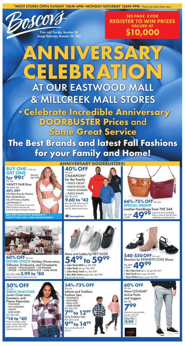 Boscov's Weekly Ad Nov 03 – Nov 09, 2022