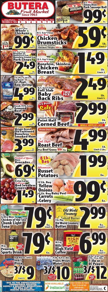 Butera Weekly Ad Nov 02 – Nov 08, 2022