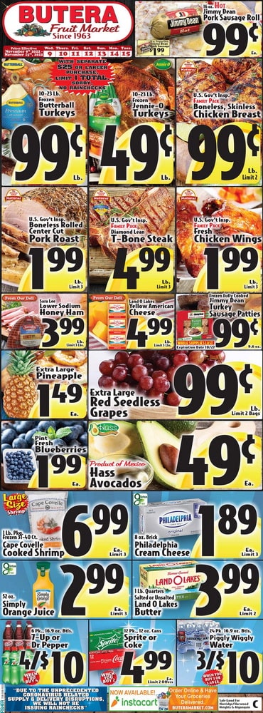 Butera Weekly Ad Nov 09 – Nov 15, 2022