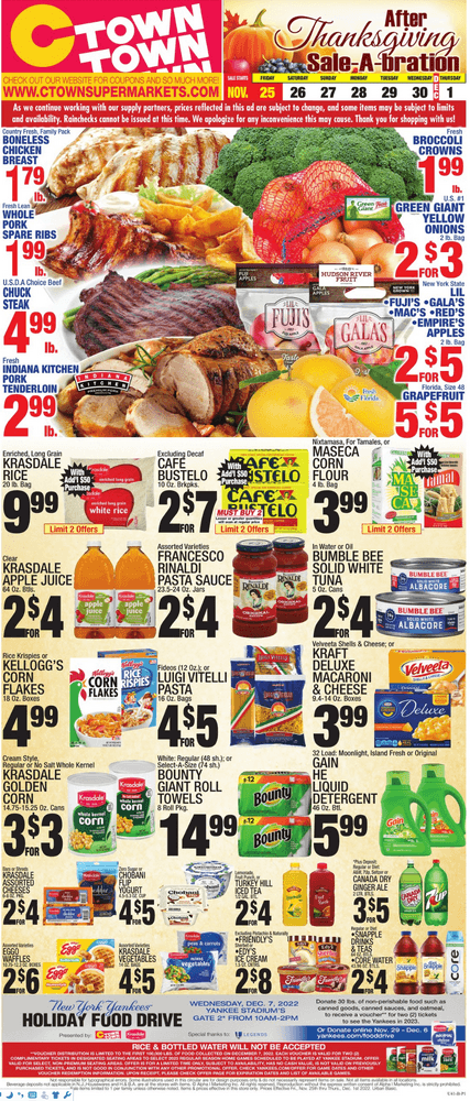 C-Town Weekly Flyer Nov 25 – Dec 01, 2022