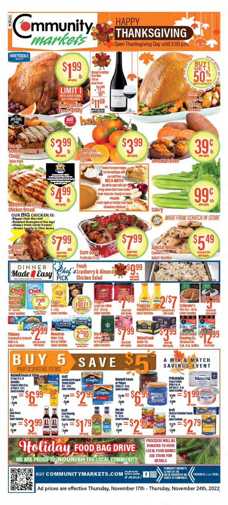 Community Markets Weekly Ad Nov 17 – Nov 24, 2022 (Thanksgiving ...