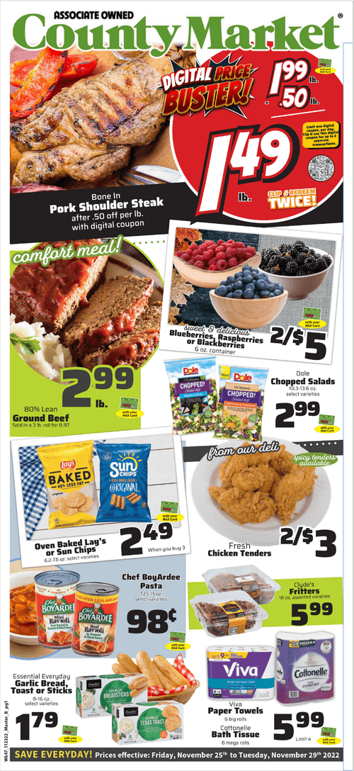 County Market Weekly Ad Nov 25 – Nov 29, 2022