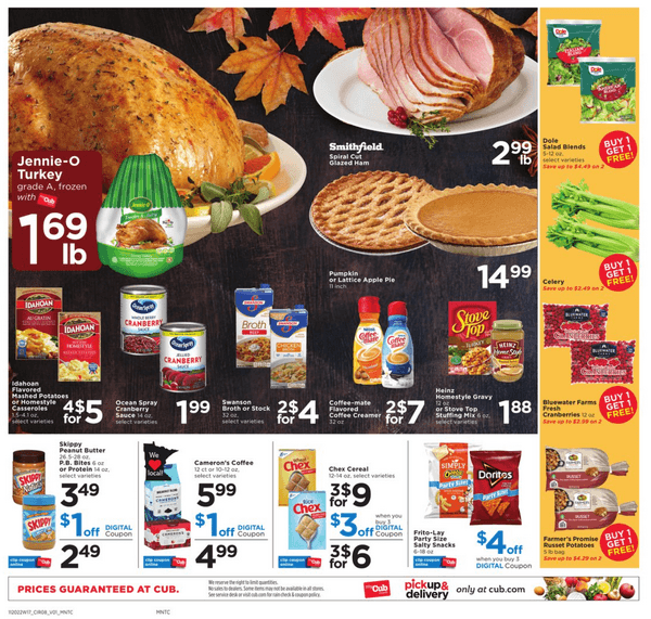 Cub Foods Weekly Ad Nov 20 – Nov 26, 2022 (Thanksgiving Promotion Included)
