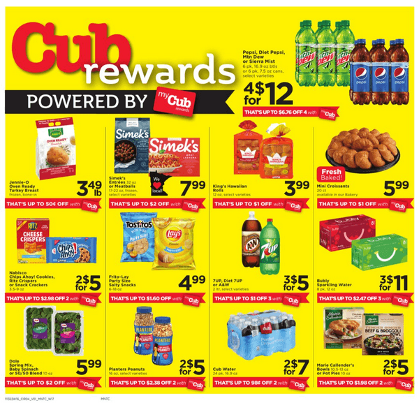 Cub Foods Weekly Ad Nov 20 – Nov 26, 2022 (Thanksgiving Promotion Included)