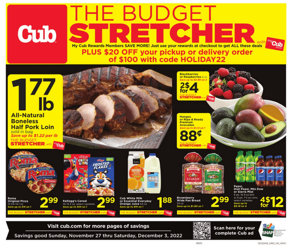 Cub Foods Weekly Ad Nov 27 – Dec 03, 2022