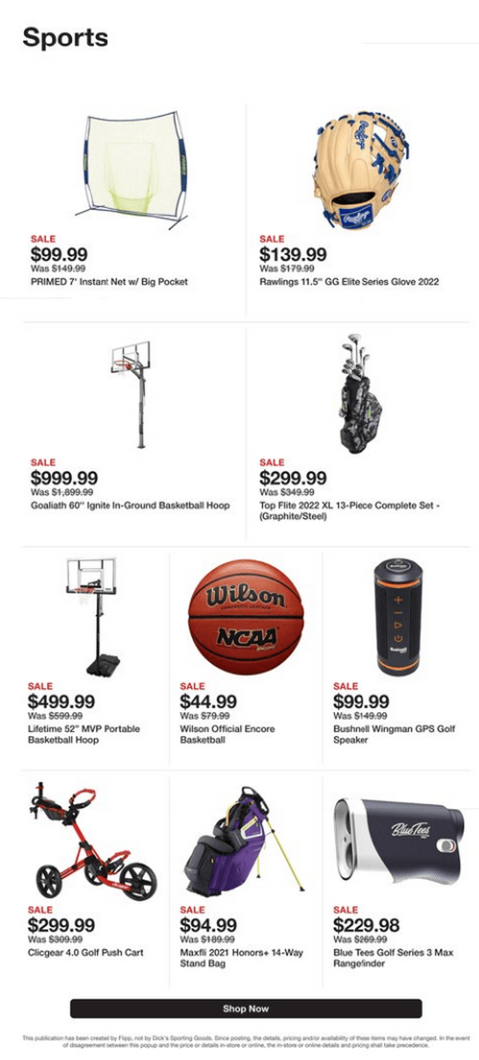 Dick's Sporting Goods Weekly Ad Nov 29 – Dec 06, 2022