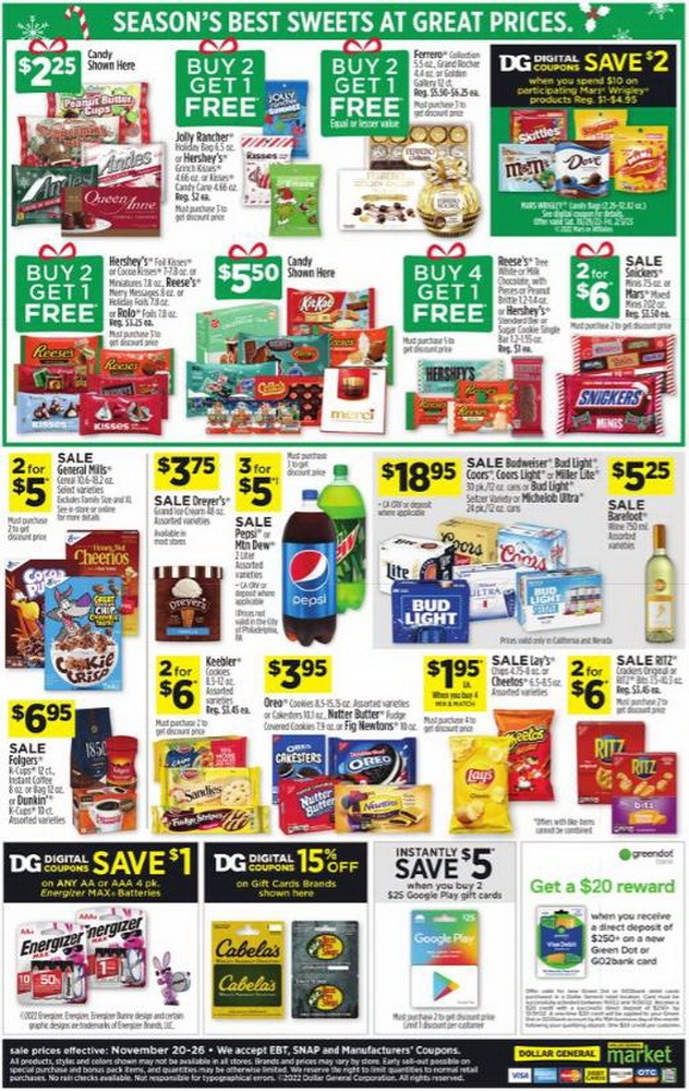 Dollar General Weekly Ad Nov 20 – Nov 26, 2022 (Thanksgiving Promotion Included)