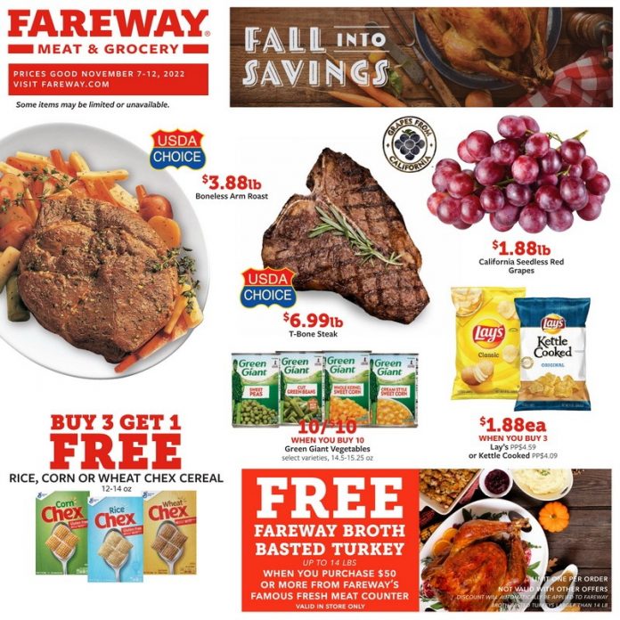 Fareway Weekly Ad Nov 07 – Nov 12, 2022