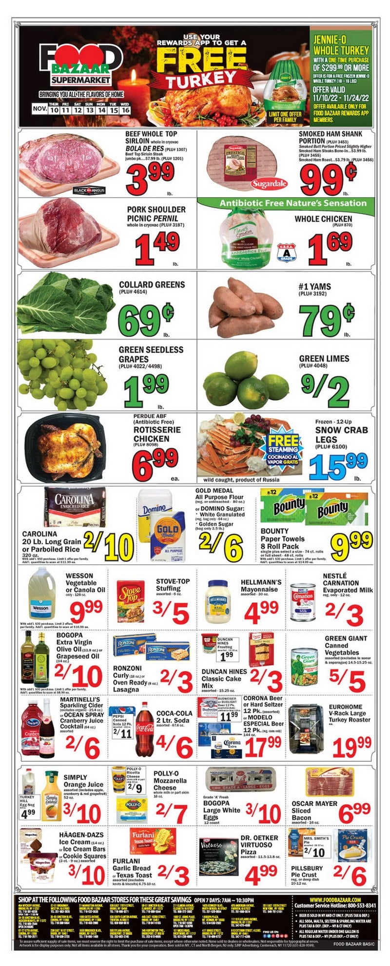 Food Bazaar Weekly Ad Nov 10 – Nov 16, 2022