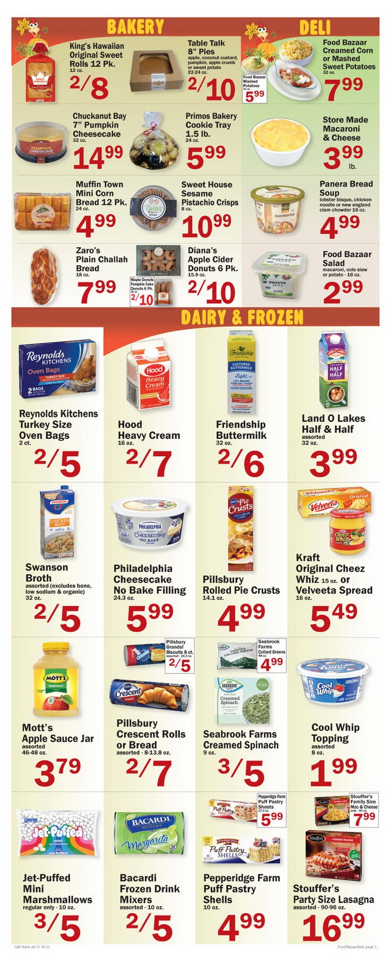 Food Bazaar Weekly Ad Nov 10 – Nov 16, 2022