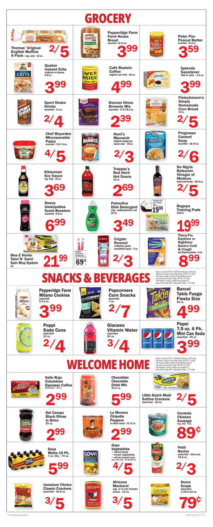 Food Bazaar Weekly Ad Nov 25 – Nov 30, 2022
